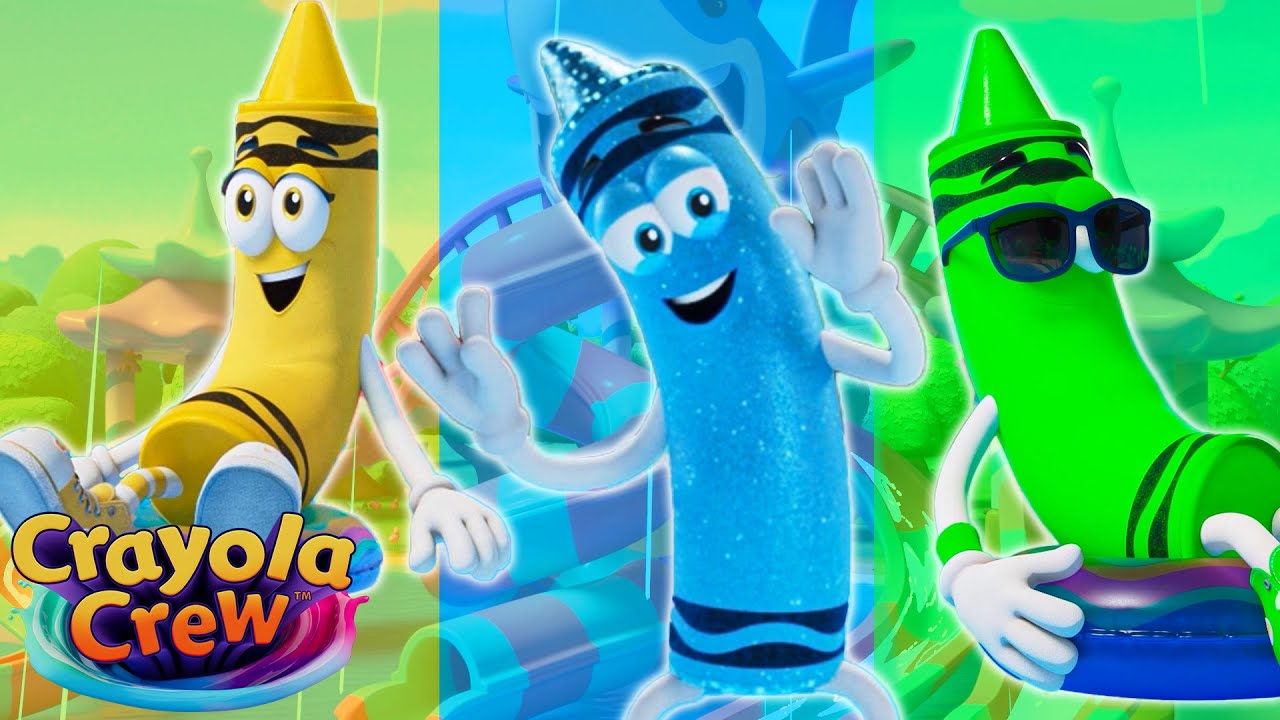 Rainbow Color Crayon Waterpark! | Crayola Crew | Fun & Creative ...