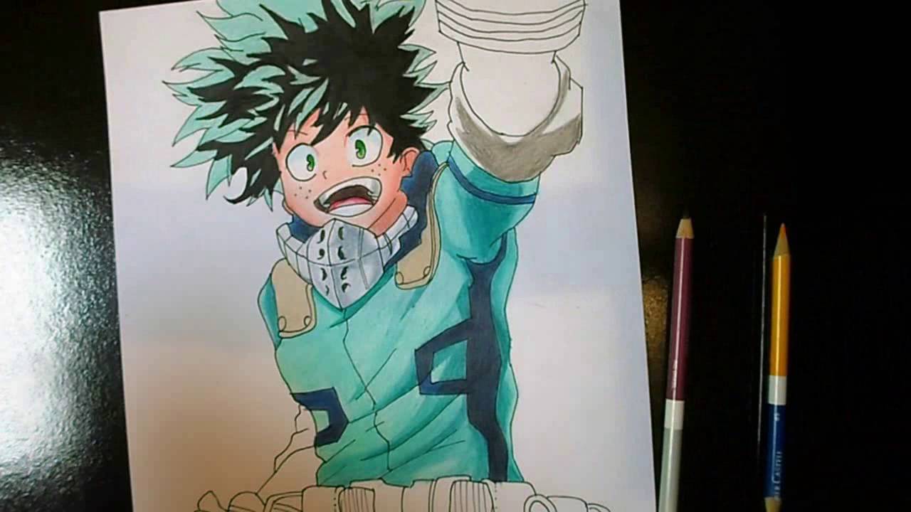 Speed Drawing Izuku "Deku" Midoriya - Boku no Hero Academia - Collab ...