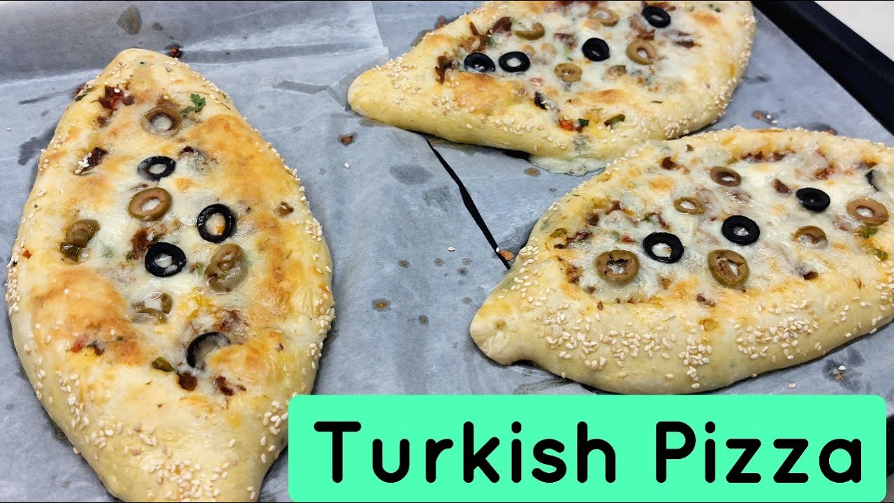 Turkish Pizza | Turkish Pide | Mediterranean Flatbread | Lahmacun ...