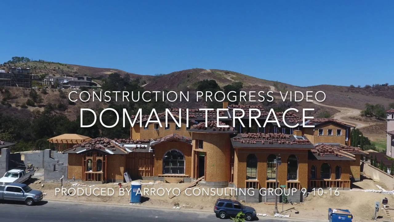 Domani Terrace - Home Construction - progress 9 10 16 - YouTube