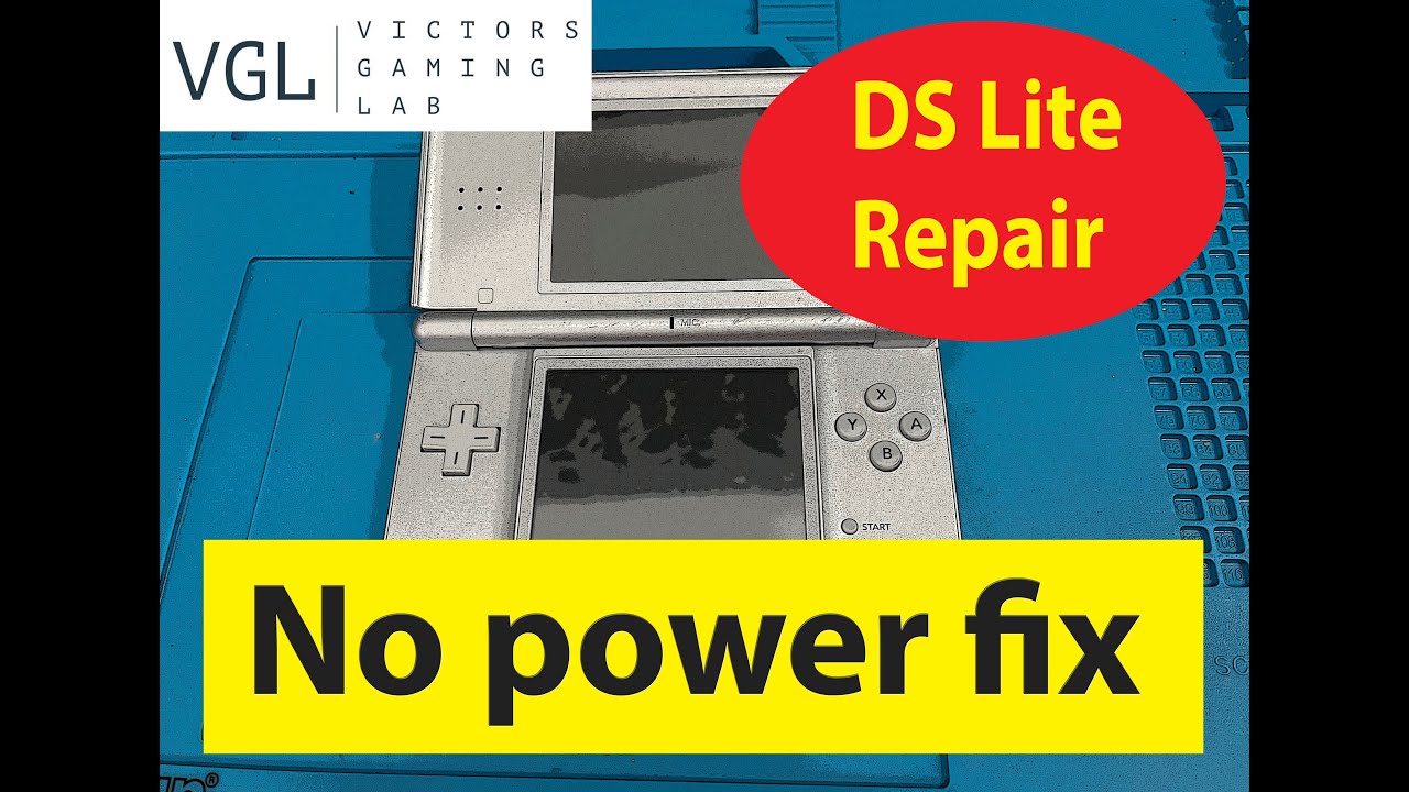 Nintendo DS Lite no power fix - YouTube