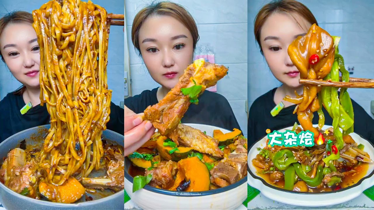 Eat Malatang Spicy Fried Noodle, Braised Pork Ribs With Beibei Pumpkin ...