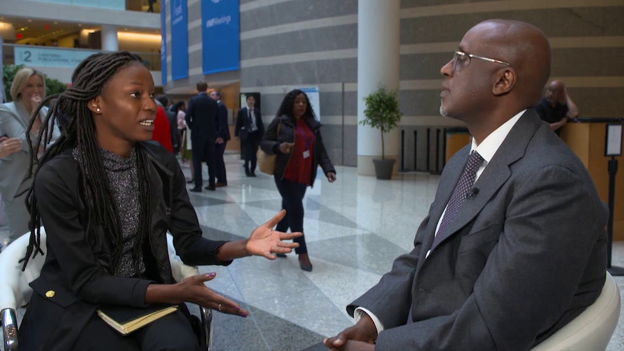 Fatou Ellika Muloshi INTERVIEWS IMF's Abebe Aemro Selassie - YouTube