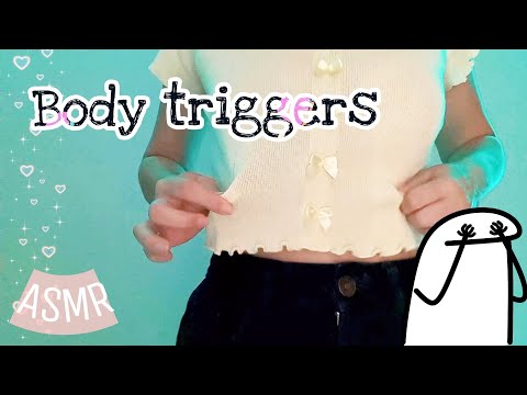 ASMR| Happy 400 🎉 Fabric Scratching, body tapping, Hand movements