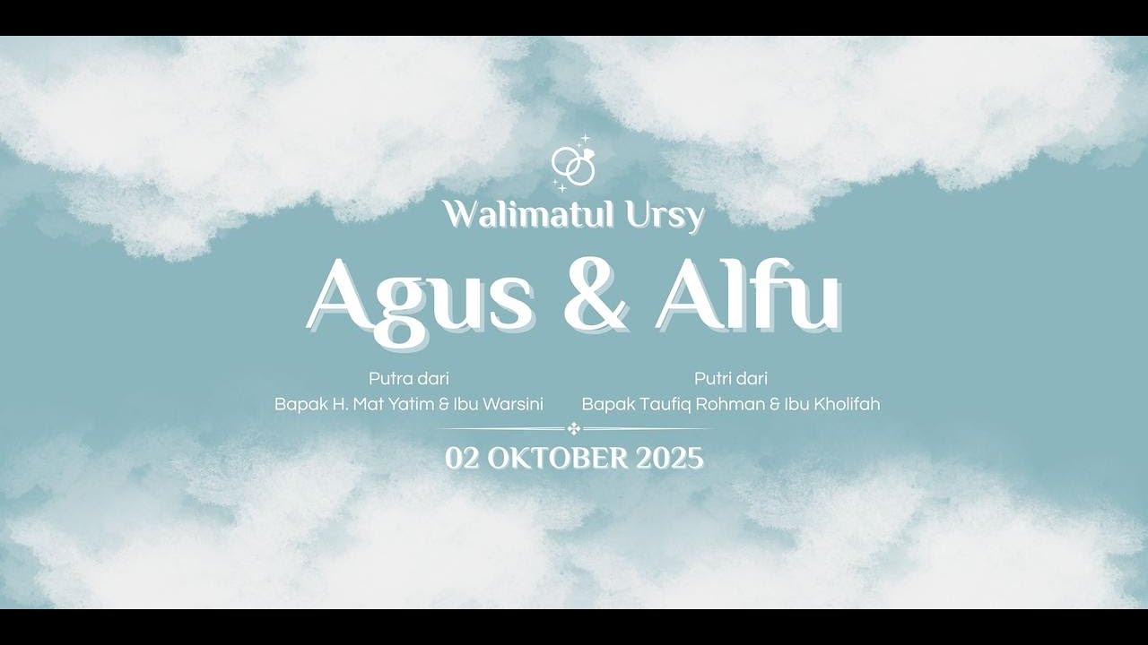 LIVE RESEPSI PERNIKAHAN H.AGUS SUBAGIO & ALFU HANIK JULI SETYASARI ...