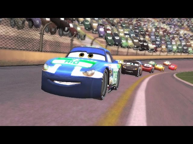 Disney Pixar Cars The Game Final Race Lightning Mcqueen Vs Chick