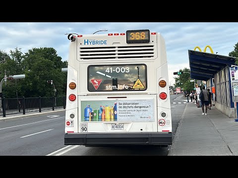 Ride on STM night route 368 🌙 (#41-003)