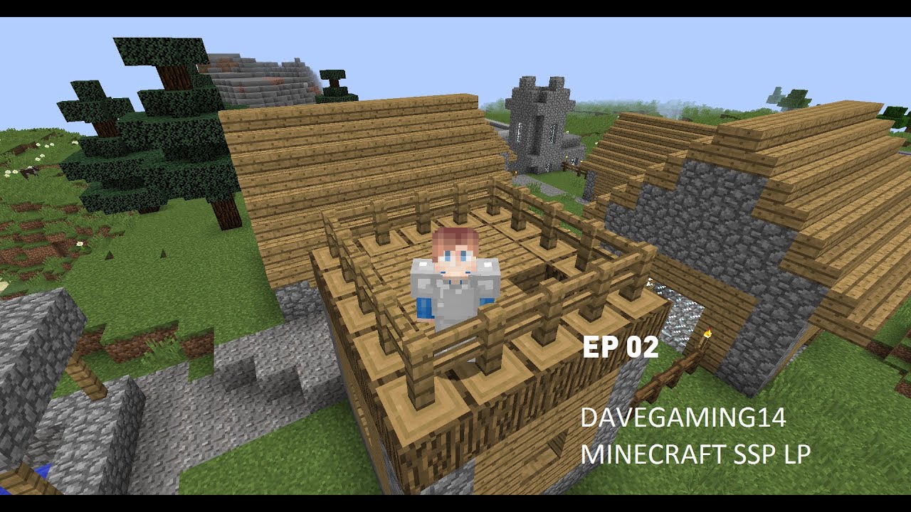 Minecraft SSP Episode 2 Fortifying The Village - YouTube