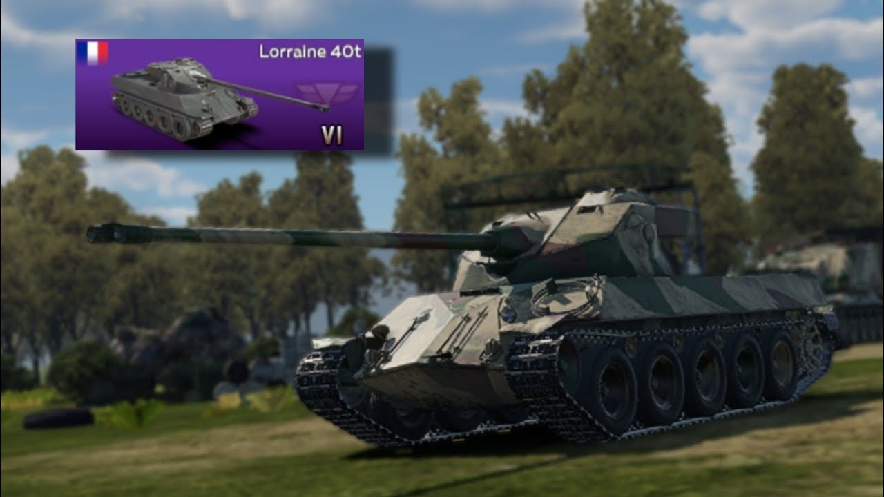 War Thunder Mobile | Lorraine 40t gameplay - YouTube