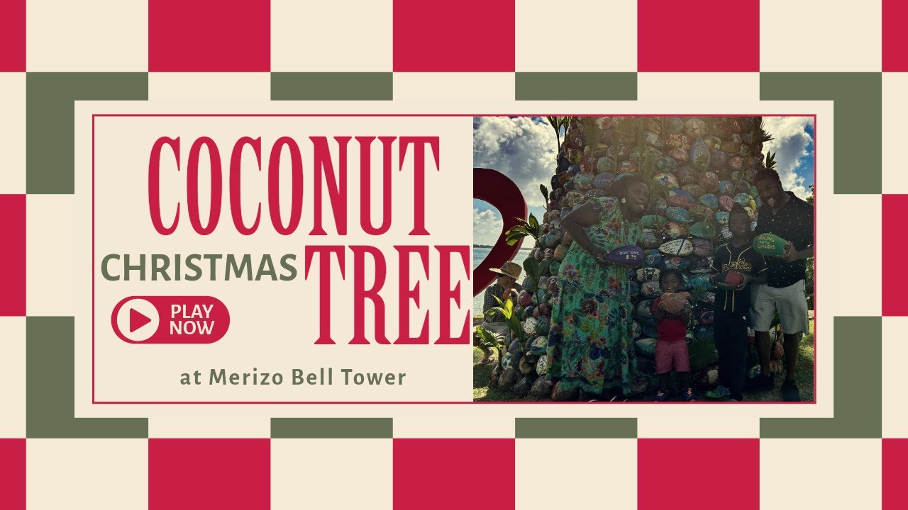 VLOGMAS DAY 1: Guam Coconut Christmas Tree 🎄 - YouTube