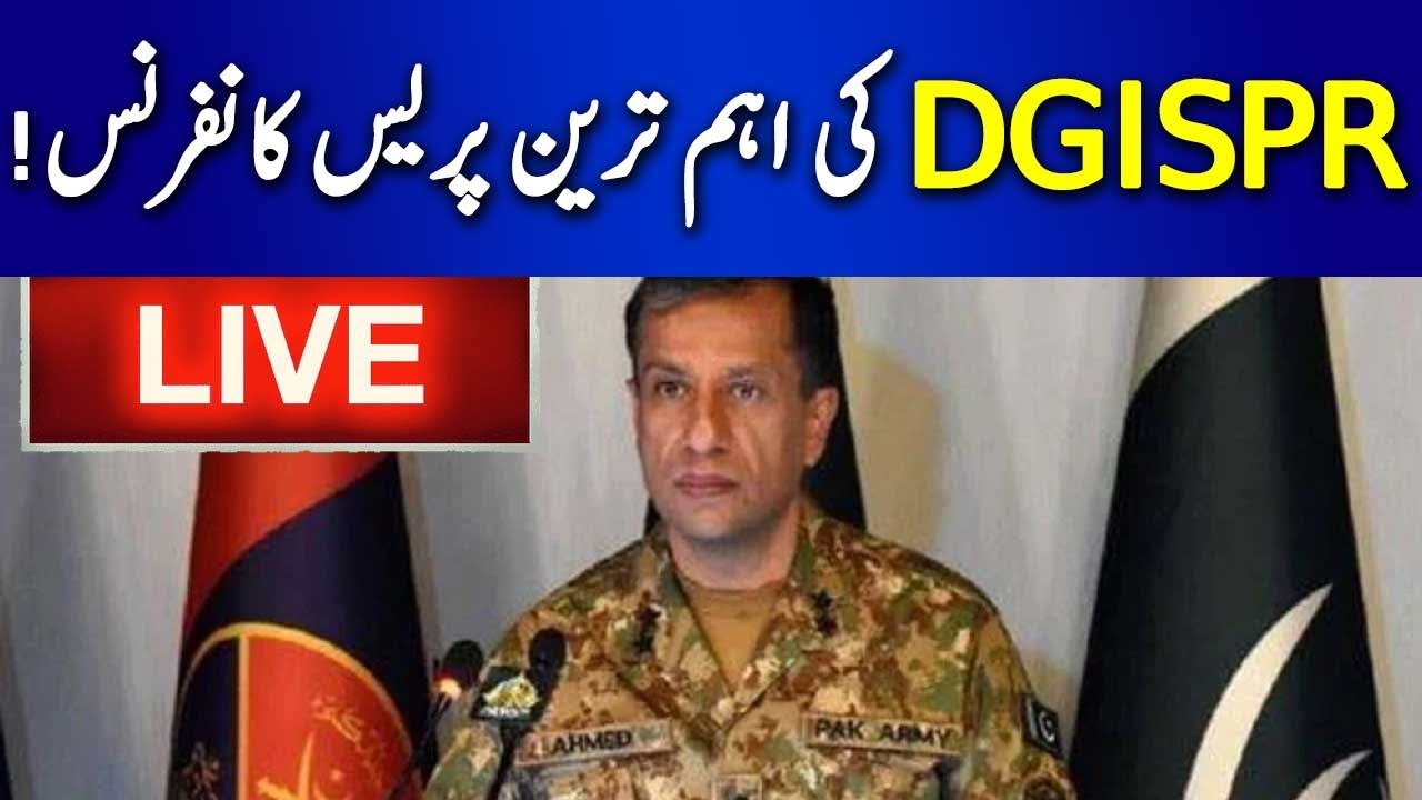 🔴LIVE | DG ISPR Major General Ahmed Sharif Imp Press Conference | 92 ...