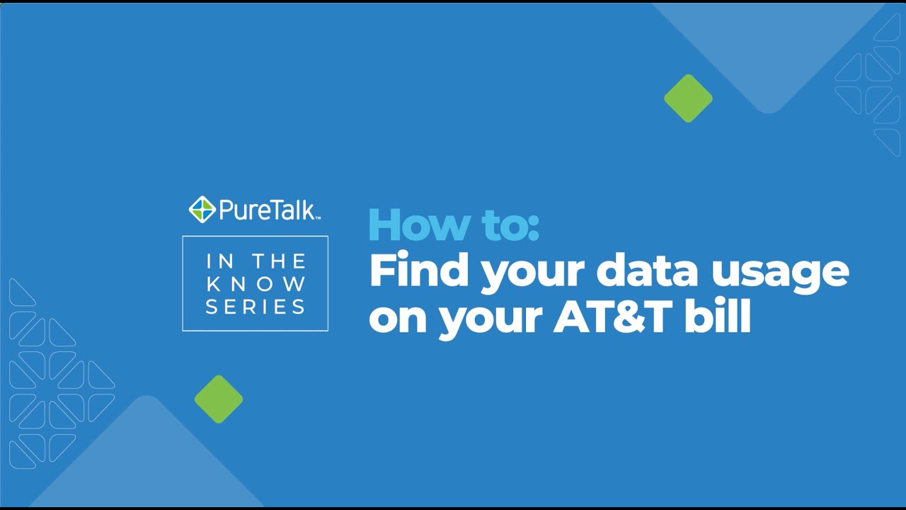 How to find your AT&T Data Usage - YouTube