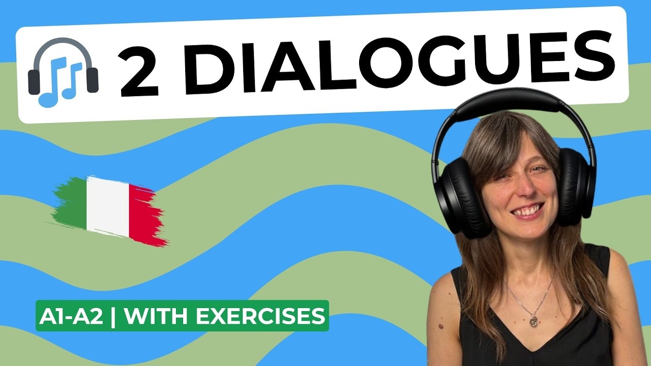 Italian Listening Practice A1-A2 | 2 Real Dialogues with Exercises ...