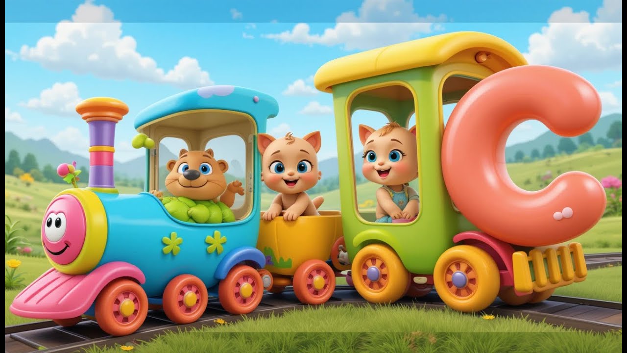 ABC Train with Animals | Learn Alphabet A to Z with Animal Friends ...