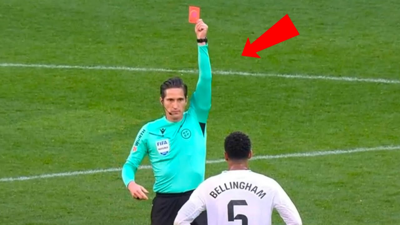 Jude Bellingham Red Card Today Match | Jude Bellingham Red Card Against ...