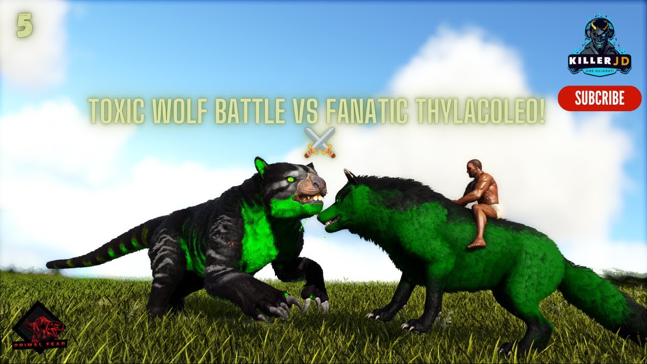 Toxic Wolf vs. Fanatic Thylacoleo - The Battle of the Beasts - YouTube