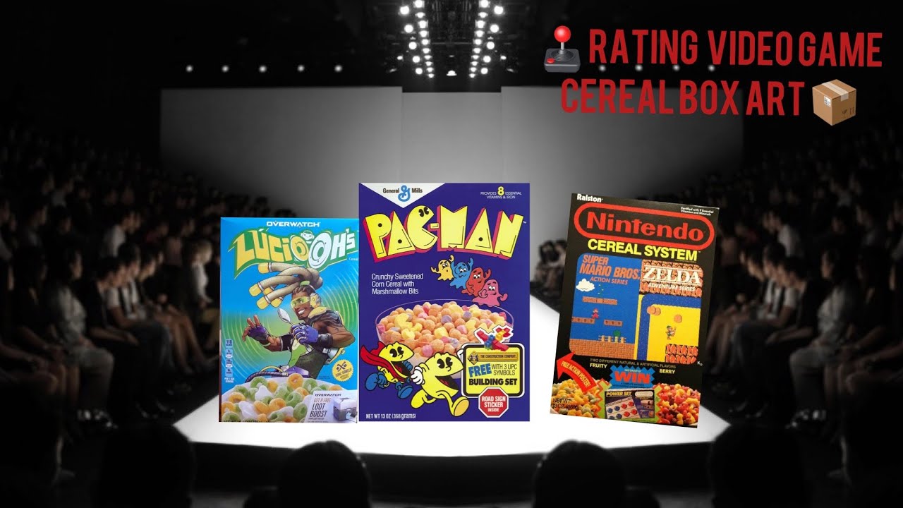 It’s all just pac man(video game cereal box art review) - YouTube