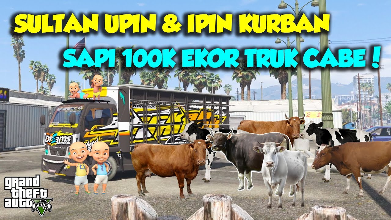 SULTAN UPIN IPIN KURBAN 100 RIBU EKOR SAPI ANGKUT TRUK CABE RACING ...