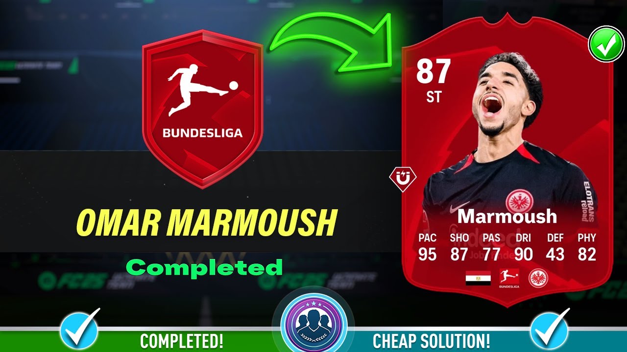 87 POTM Omar Marmoush SBC Completed - Cheap Solution & Tips - FC 25 - YouTube