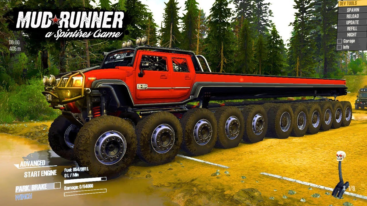 Offroading the World's Longest Pick-up Truck | Hummer H2 With 34 WHEELS ...