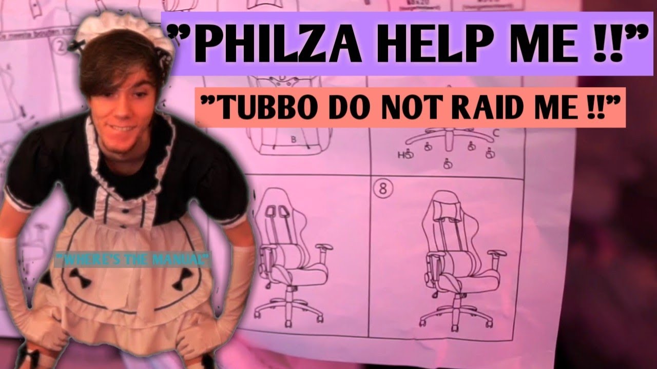 Fundy wearing a Maid Dress while talking to Philza, Ranboo and Tubbo ...