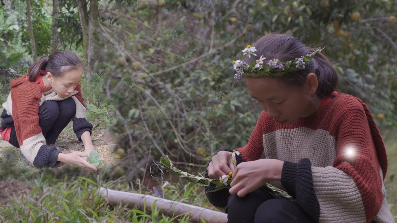 The poor girl gardened, found water and beautified. - YouTube