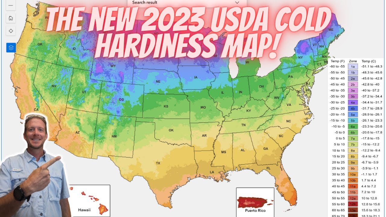 The NEW 2023 USDA Cold Hardiness Map! - YouTube