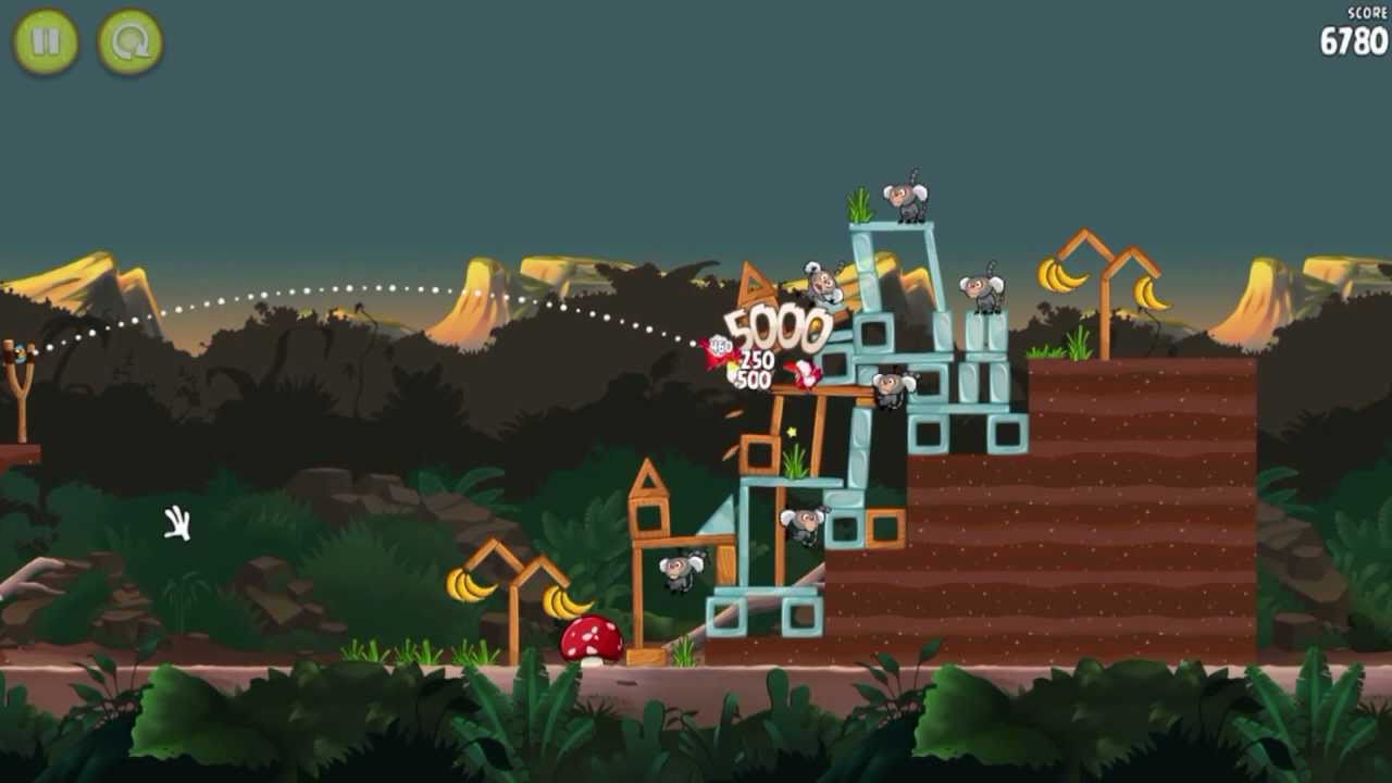 Angry Birds Rio gameplay Full HD - Jungle Escape 3-5 - YouTube