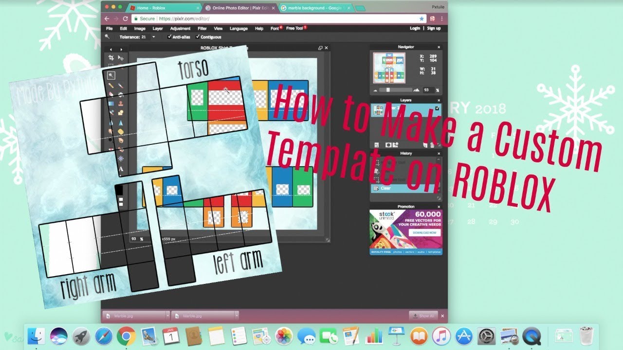 How to Make a Custom Templete For ROBLOX - YouTube