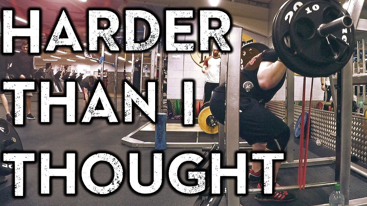 Accommodating Resistance Squats - Harder than I thought - YouTube