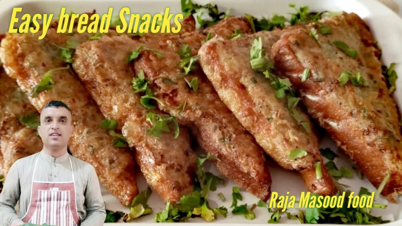 Easy bread Snacks|Bread Potato toast recipe by Raja Masood food - YouTube