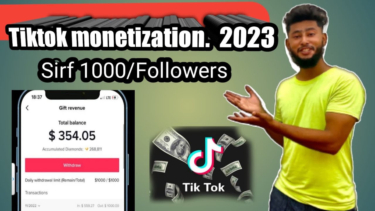 Tiktok Monetization in pakistan /1000 Fallowers sy bi pisy kmay 😳Tiktok Earn Mony pakistan - YouTube