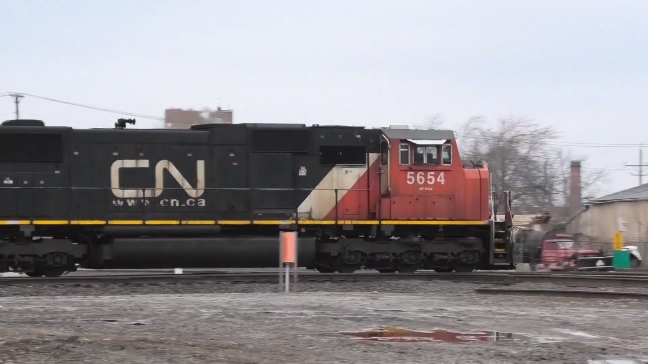 Great K5HLA on CN 5654 in Chicago Heights, IL 3/16/21 - YouTube