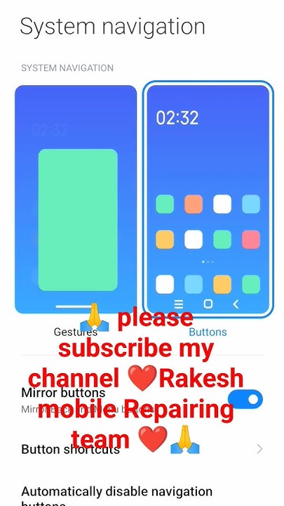 How to change 🤔 back button in Redmi 9power।। Redmi 9power Navigation button change ?।।Home ...