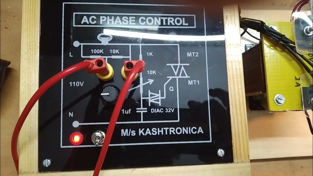 AC phase control using Diac Triac - YouTube