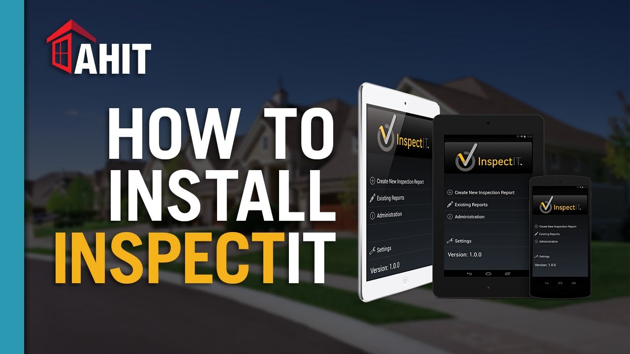 How to install InspectIT home inspection software app - YouTube