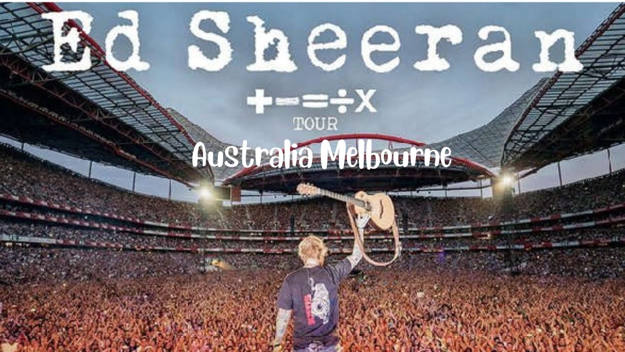 Ed Sheeran live in concert Melbourne MCG 2023 Count down for the start ...