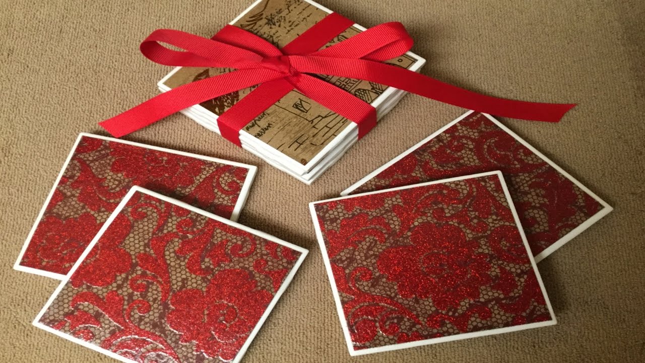 DIY Tile Coaster Gift Set - YouTube