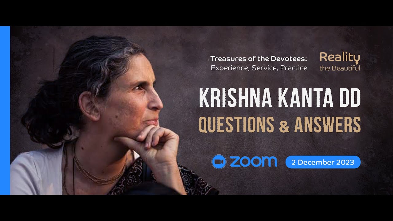 Krishna Kanta DD: ZOOM QnA. 2 December 2023 (full class) | Mahamandala - YouTube