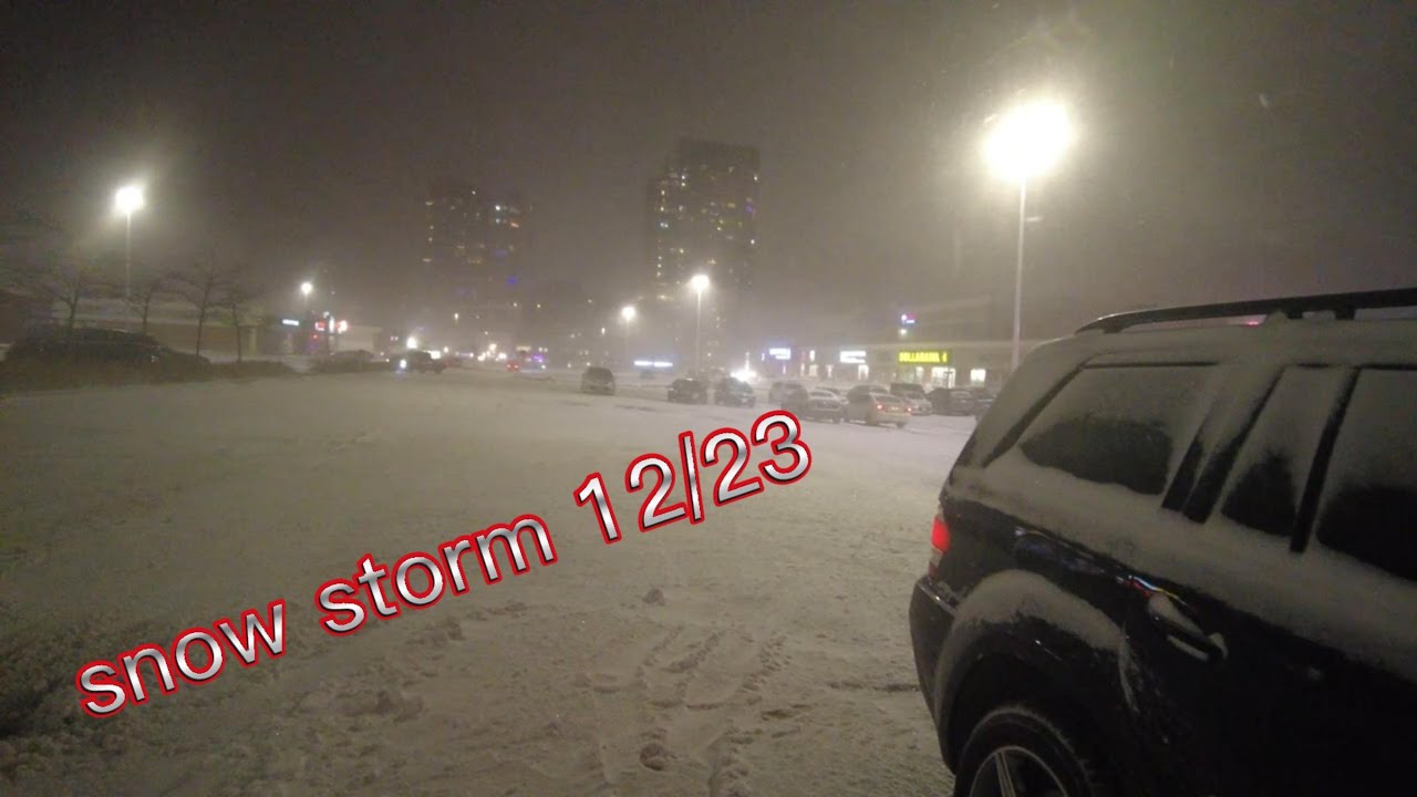[4K]WINTER storm IN ajax ontario/bão tuyết ️ BÃO TUYẾT TẠI AjAX 🇨🇦 ngày ...