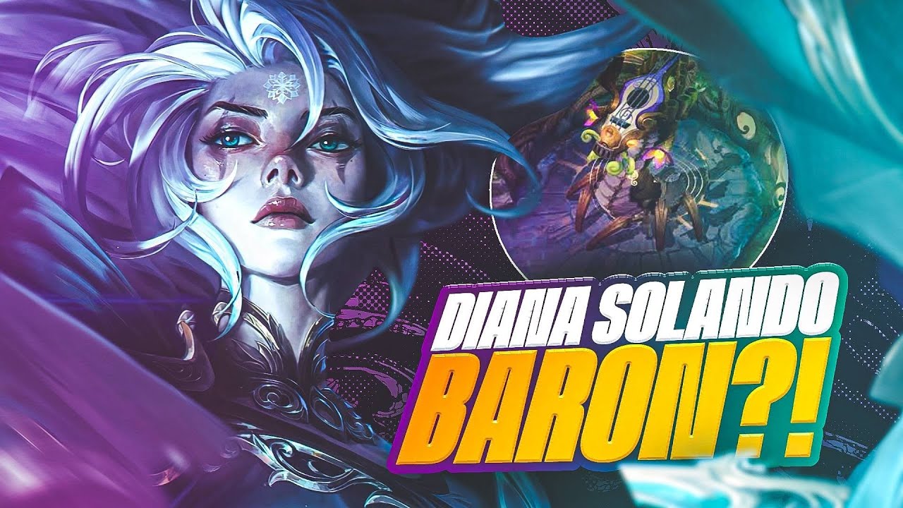 TOP 1 DIANA GAMEPLAY | BUILD E RUNAS PARA DIANA MID E JUNGLE (ELA SOLA ...