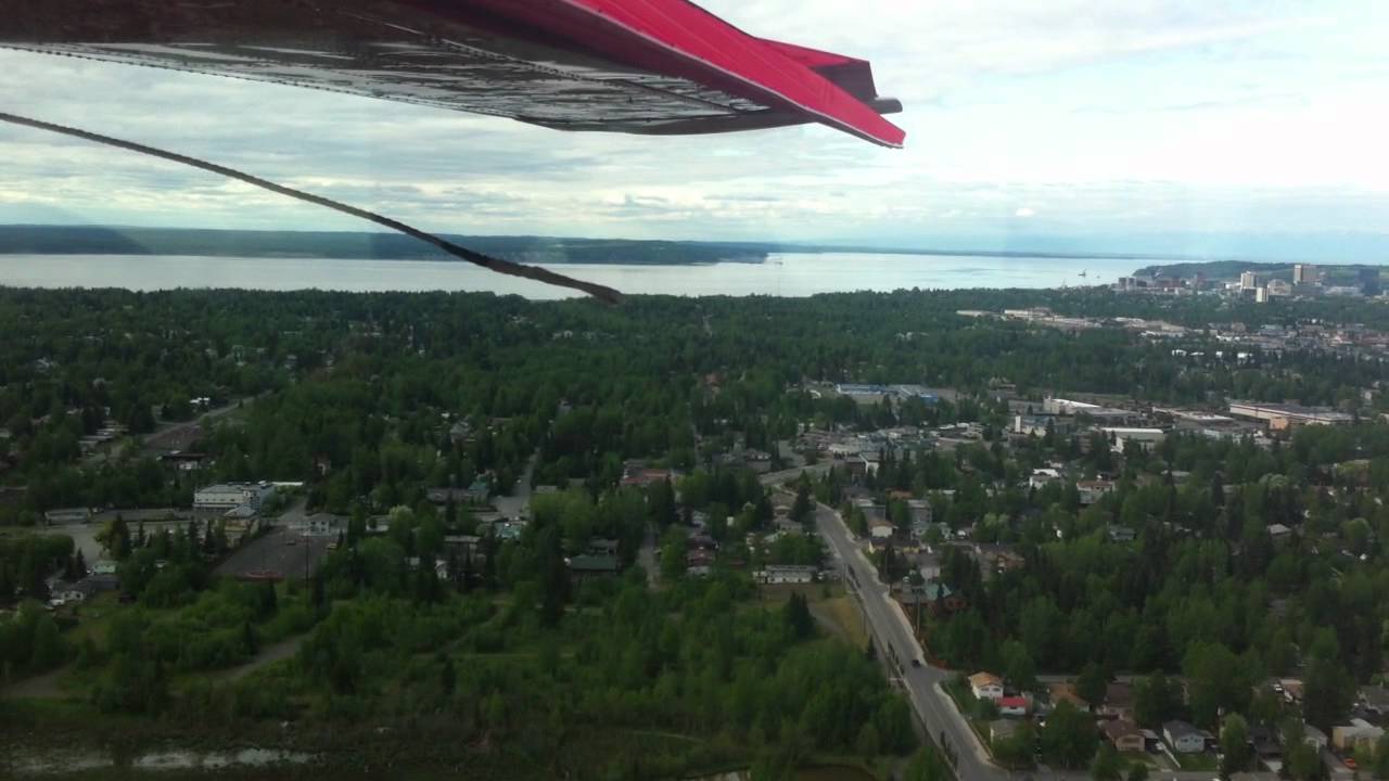 Rust's Flying Service Flightseeing - Lake Hood Landing - YouTube
