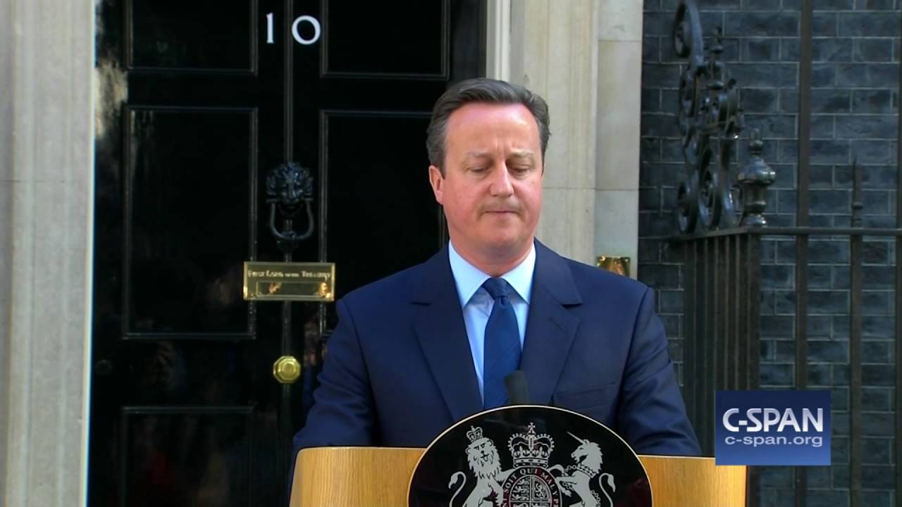British Prime Minister David Cameron announces resignation (C-SPAN) - YouTube