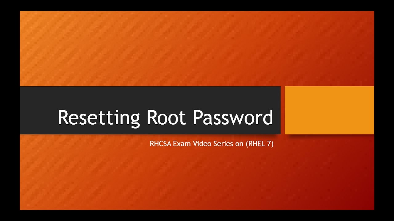 Recovering Root Password In RHEL 7 In Hindi YouTube recovering-root-password-in-rhel-7-in-hindi-youtube