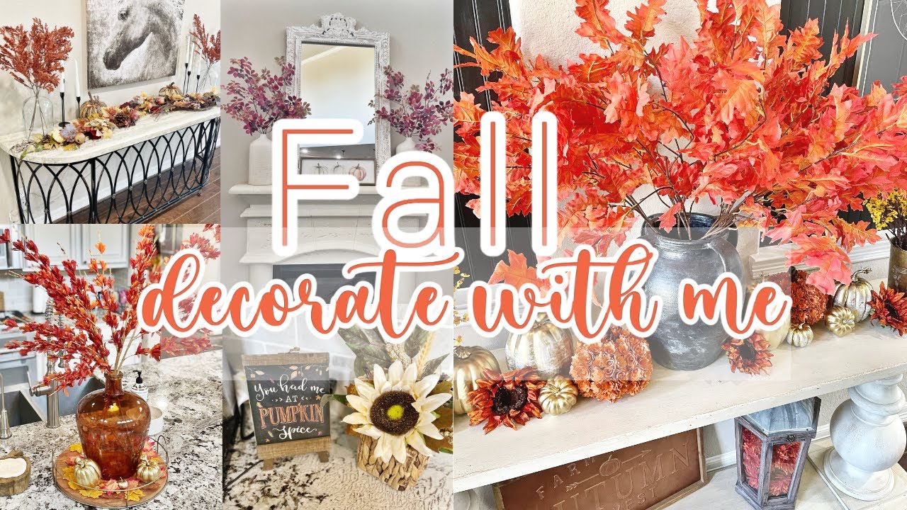 FALL DECORATE WITH ME 2022 / FALL DECORATING IDEAS / FALL DECOR HAUL ...