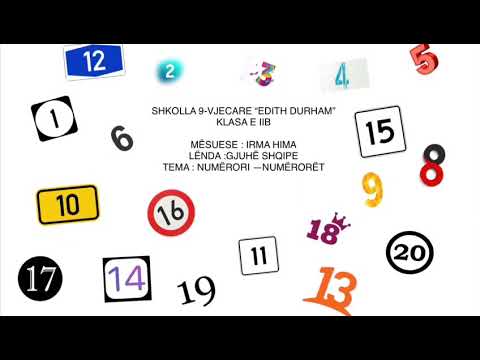 Numërori - Numërorët [ | Mësuese : IRMA HIMA | Klasa e IIB ] - YouTube