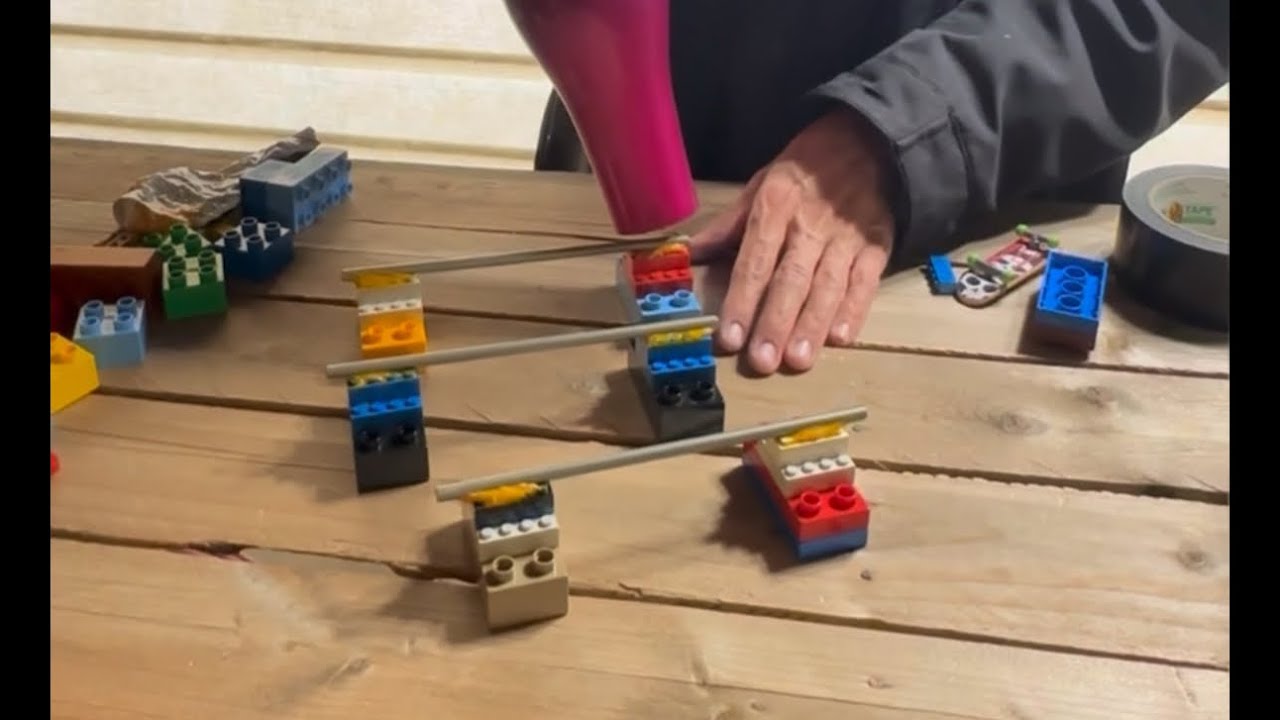 Step by step build lego fingerboard rail - YouTube