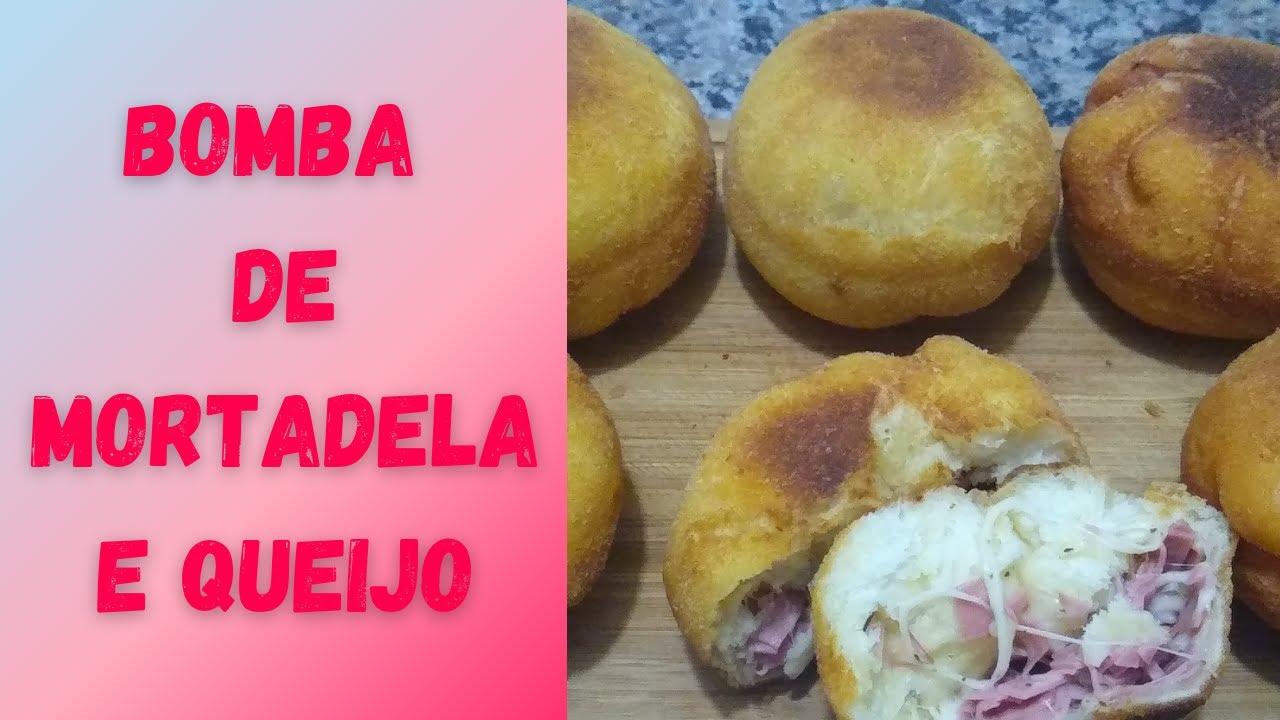 APRENDA A FAZER UM IRRESISTÍVEL SALGADO BOMBA DE MORTADELA COM QUEIJO ...