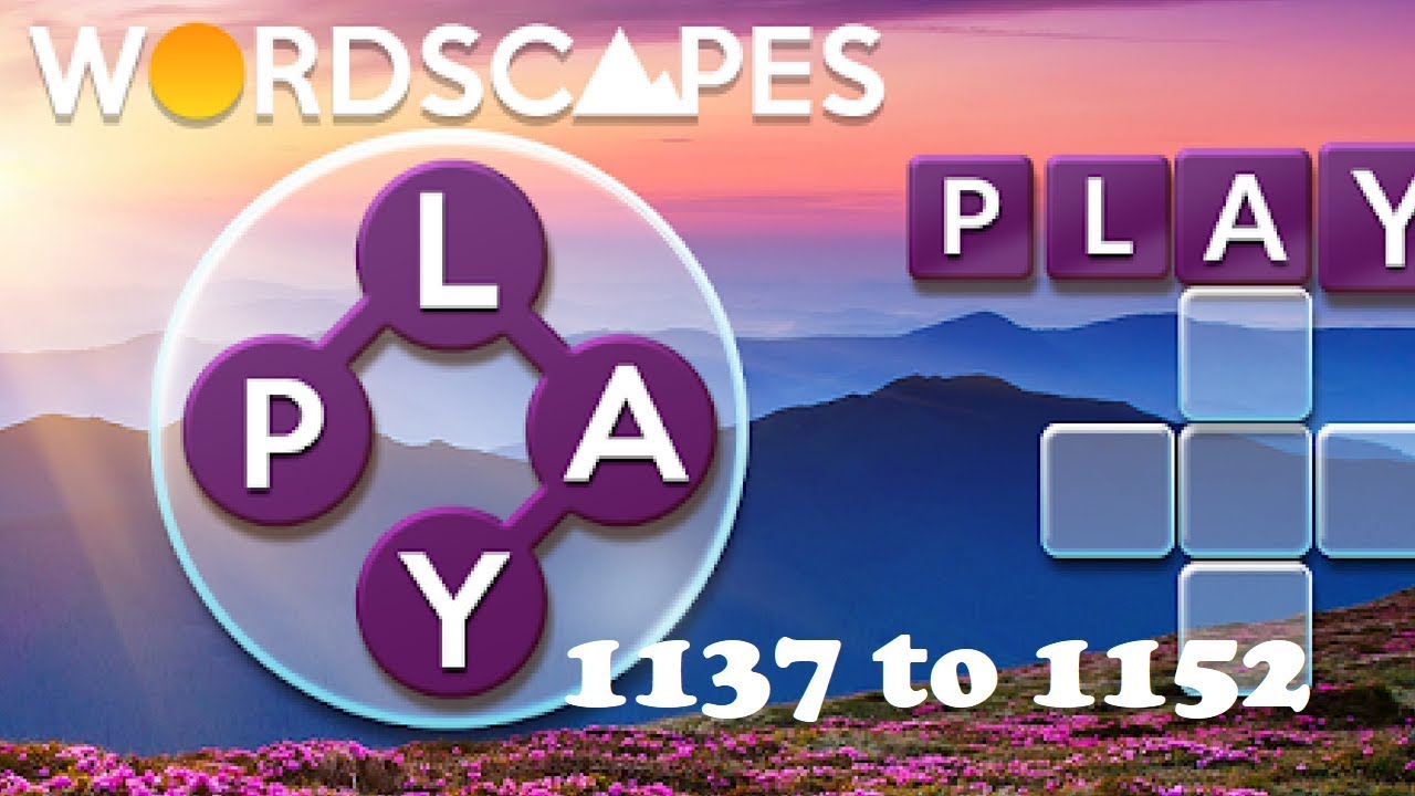 Wordscapes Level 1137 to 1152 - YouTube